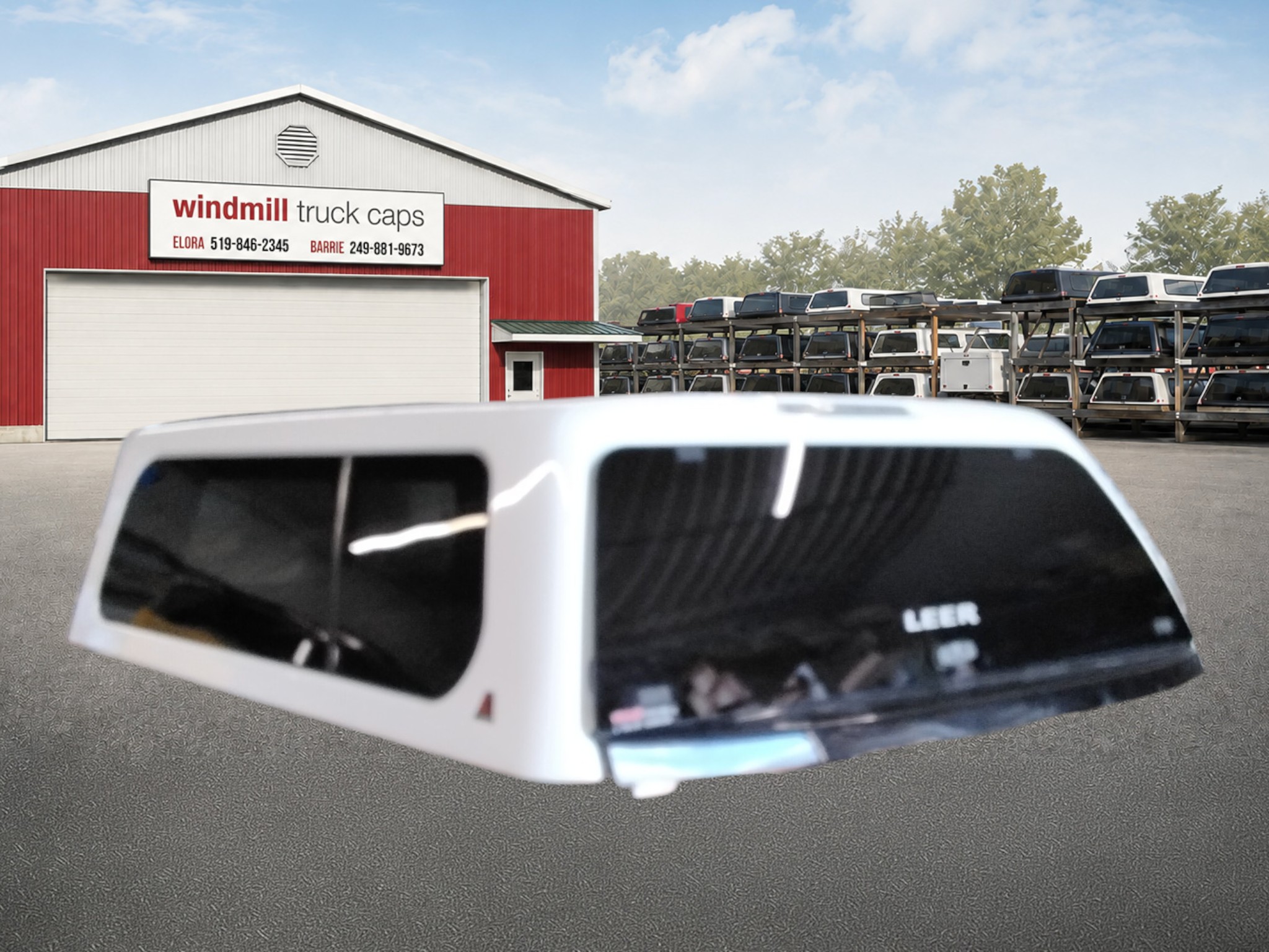 2015 - 2020 Ford F150 6'6 YZ White Leer100XL Truck Cap - Windmill Truck ...